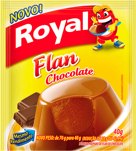 Download Po Para Flan Royal Chocolate 40g - Flan - Full Size PNG Image ...