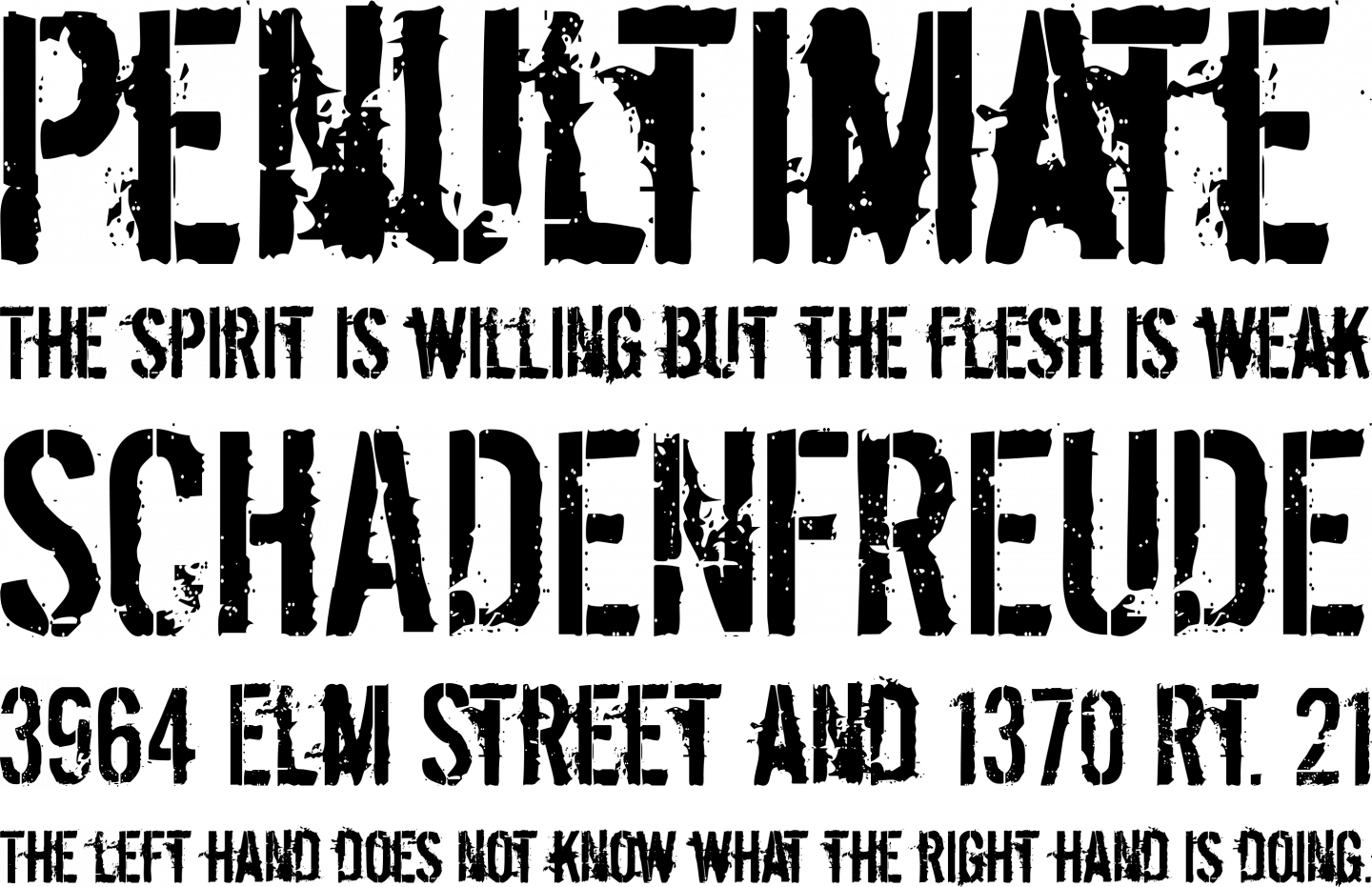 Download Ego Font Free By Misprinted Type Squirrel - Dirty Font Style ...