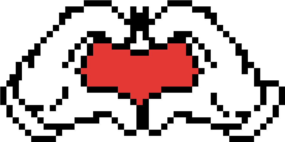 Download Corazon Manos - Hand Heart Perler Beads - Full Size PNG Image ...