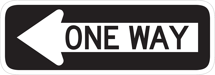 Download What Does This Sign Mean - One Way Road Sign Means - Full Size ...