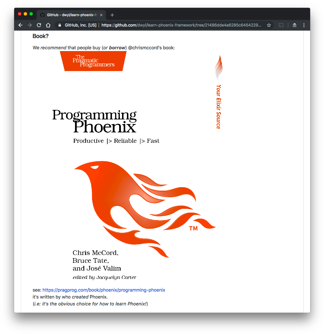 Download Image - Programming Phoenix: Productive, Reliable, Fast - Full Size PNG Image - PNGkit