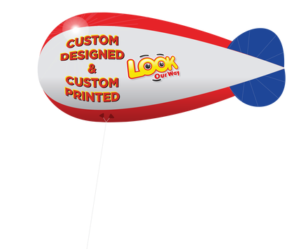Download Image - Custom Helium Advertising Blimp - Full Size PNG Image ...