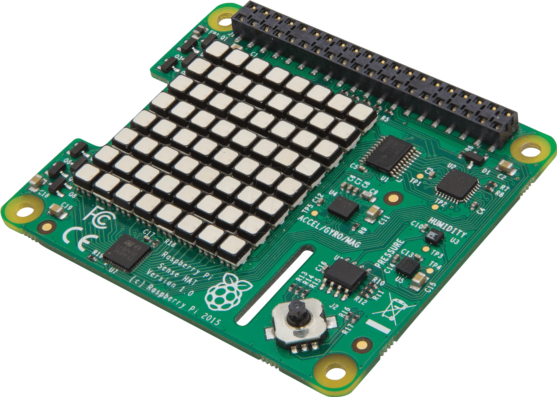 Download Raspberry Pi Sense Hat, 40 Pin Shield Raspberry Pi - Raspberry ...
