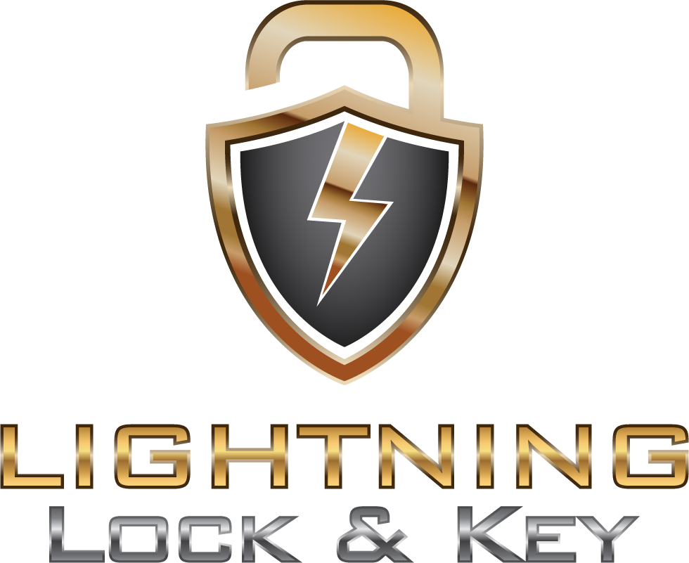 Download Logo Design By Nadisenyo For Lightning Lock & Key - Emblem ...