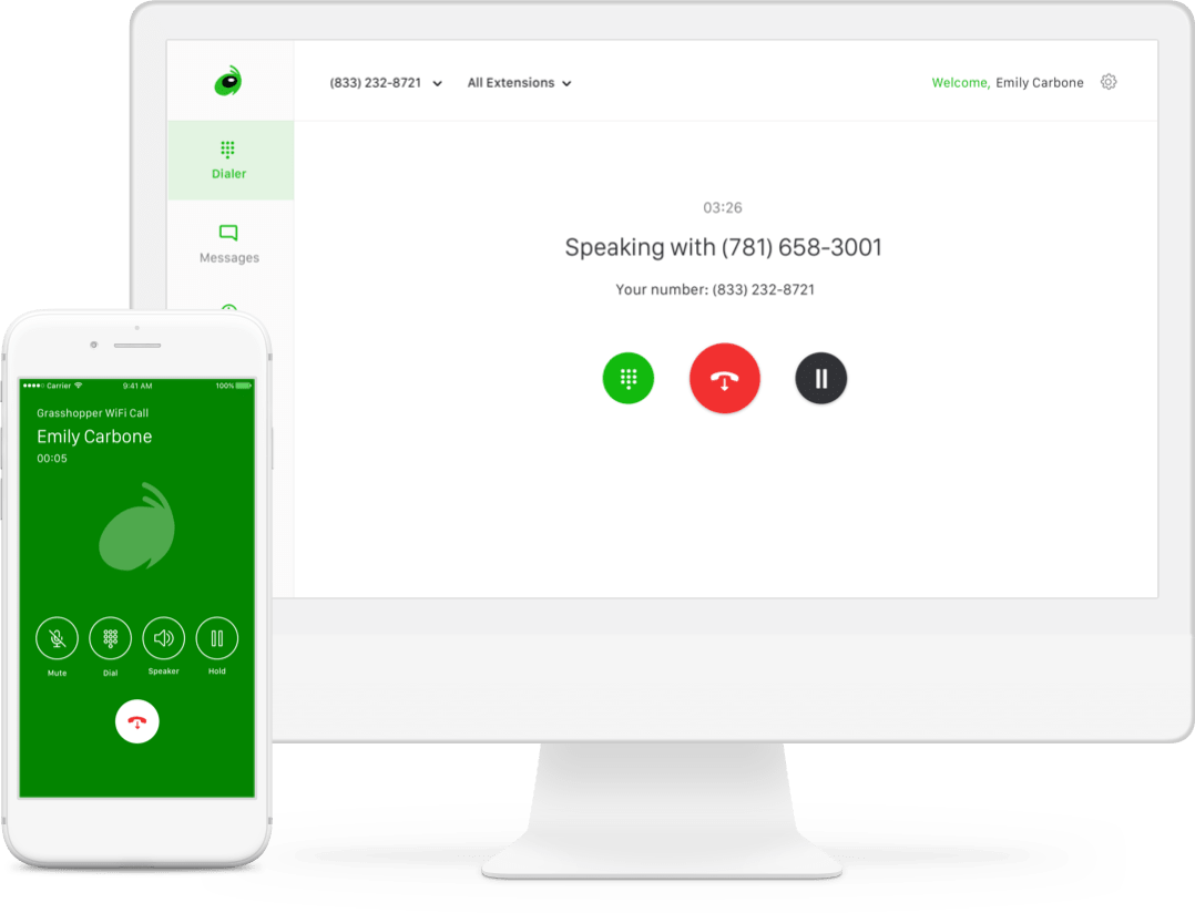 Download Grasshopper Voip Wifi Calling Hero Png - Mobile Phone - Full ...