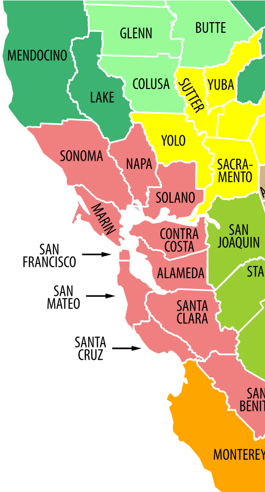 Download Sf Bay Area California Counties Beach Glass Reports - Best Counties In California ...