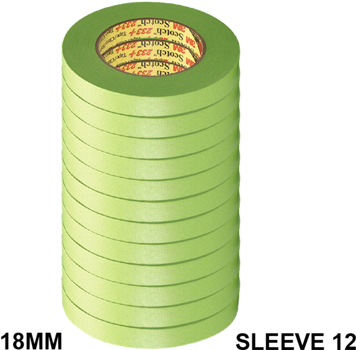 Download 3m 233 Masking Tape Green 18mm X 50m - Poker - Full Size PNG ...