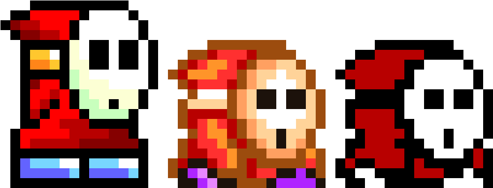 Download Shy Guy Pixel Art - 8 Bit Shy Guy - Full Size PNG Image - PNGkit