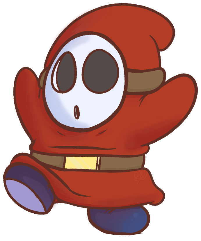 Download Shy Guy - Cartoon - Full Size PNG Image - PNGkit