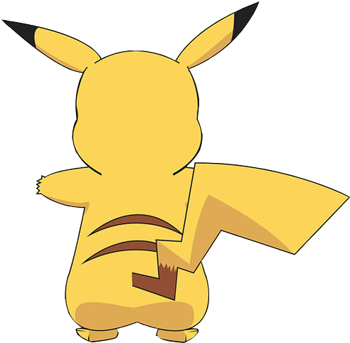 Download This - Back Of Pikachu - Full Size PNG Image - PNGkit