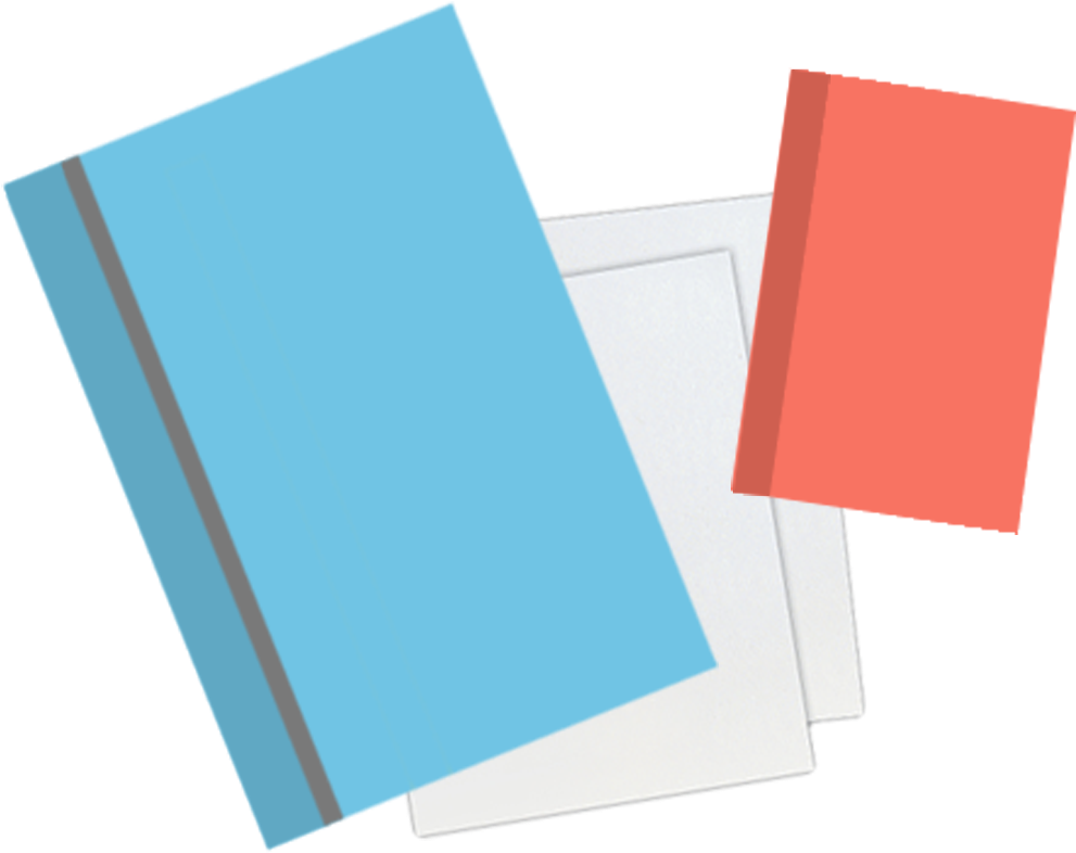 Download Blue Book Stack - Art Paper - Full Size PNG Image - PNGkit