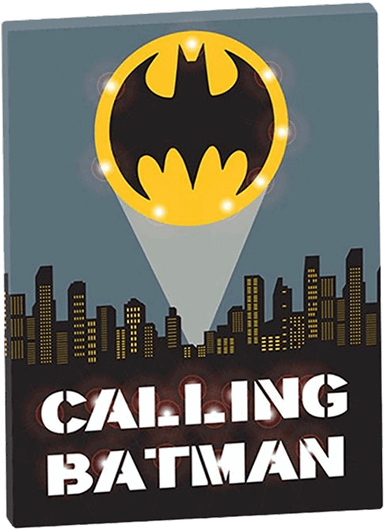Download Calling Batman Light-up Canvas - Poster - Full Size PNG Image ...