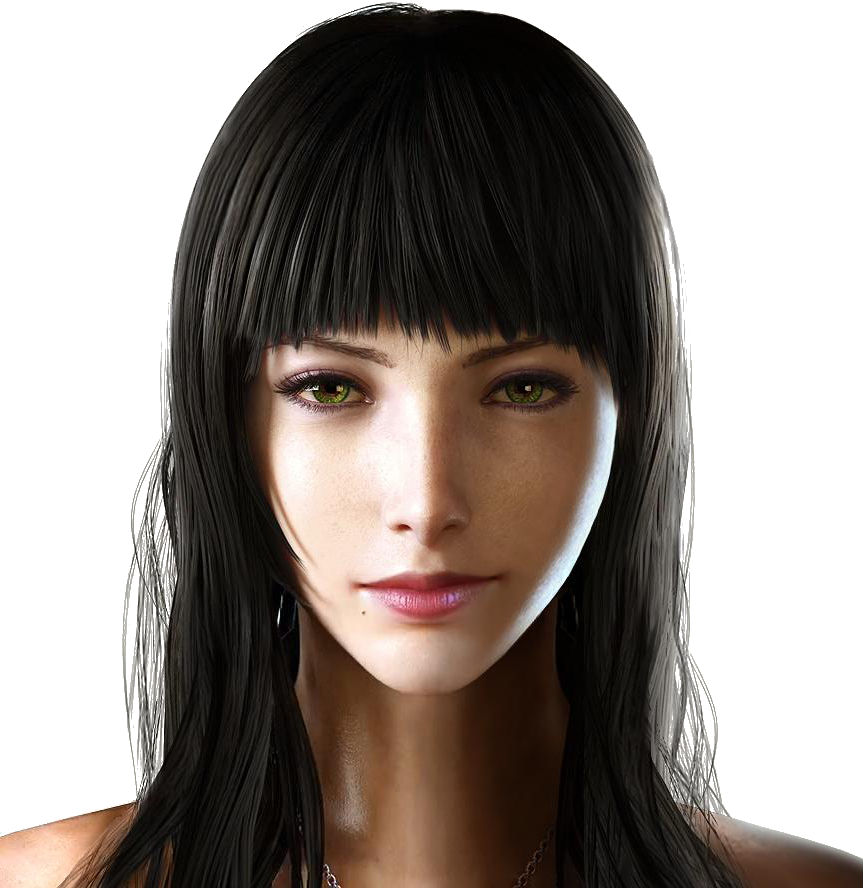 Download Reconstructed Face Of Ffxv Black Haired Woman In Gamescom ...