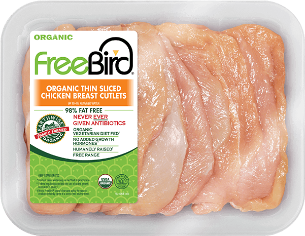 Download Organic Thin Sliced Chicken Breast Cutlets - Freebird - Full ...