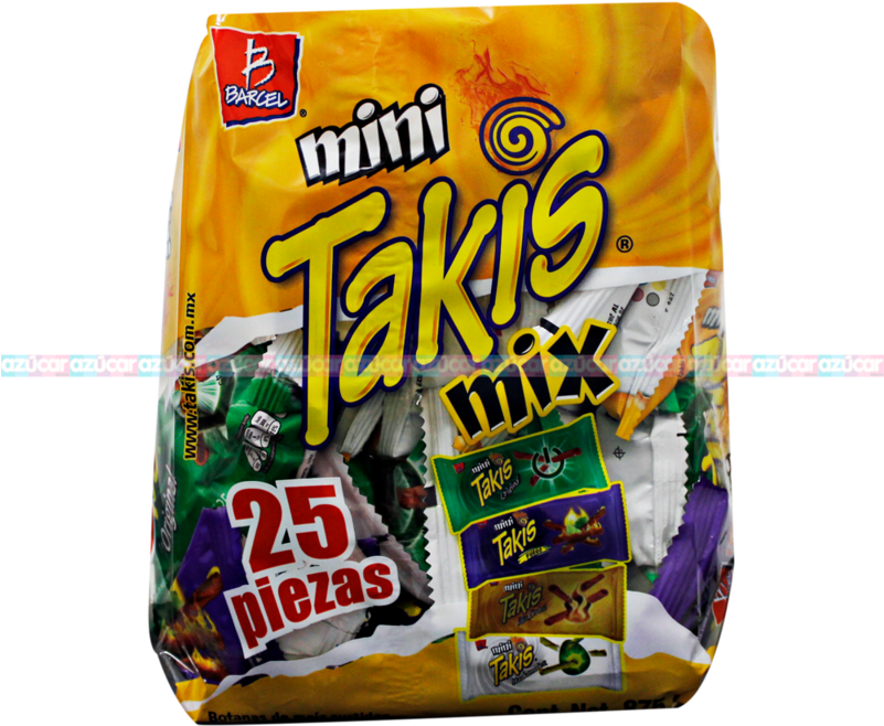 Download Transparent Barcel Mini Takis Mix 3/25 Barcel - Takis Fuego ...