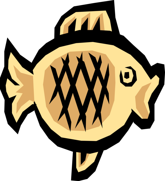 Download Vector Illustration Of Aquarium Tropical Fish Symbol - Full ...