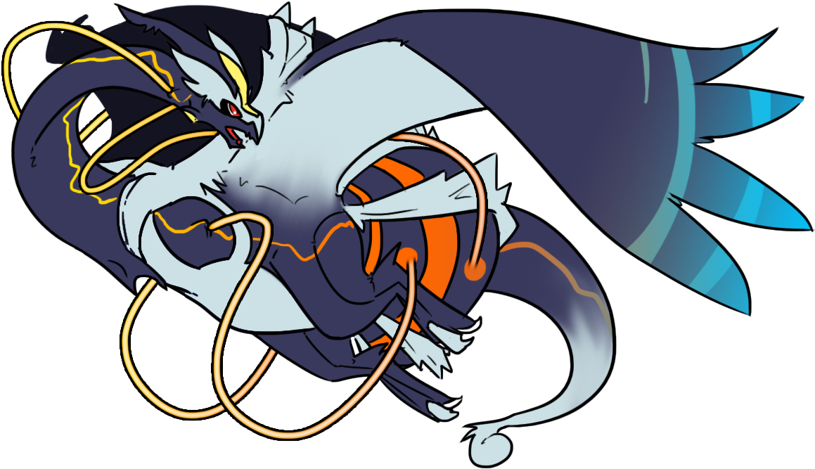 Download Fusion - Black Kyurem And White Kyurem Fusion - Full Size PNG ...