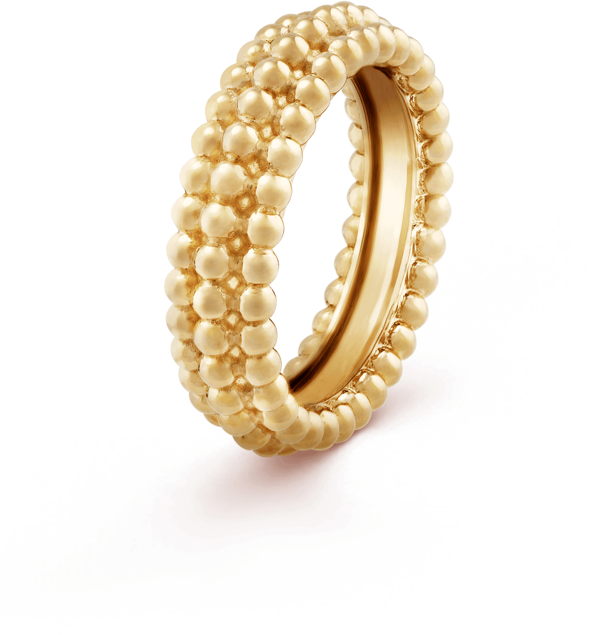 Download Perlée Pearls Of Gold Ring, 3 Rows - Van Cleef Triple Perlee ...
