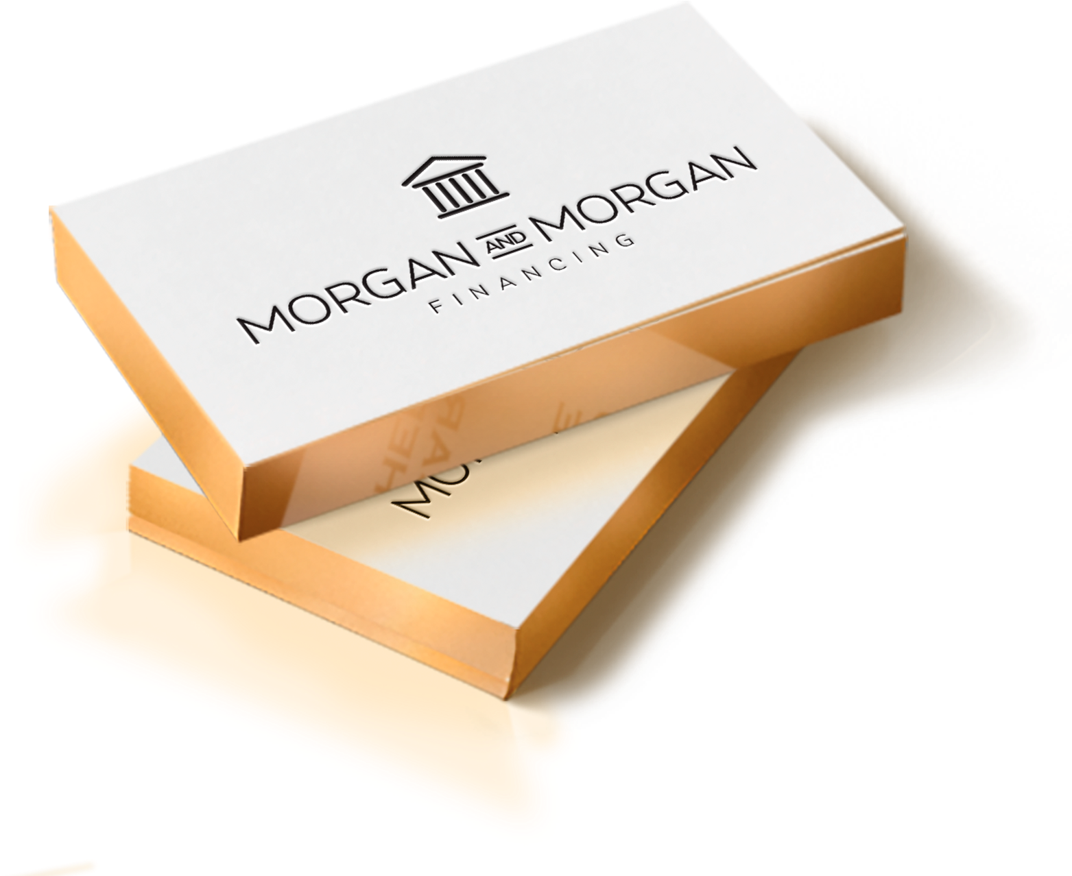 Download Thick Edge Business Card Rectangle - Metallic Pink Business ...