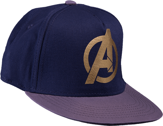 Download New Style Marvel The Avengers Gold Logo Cap Zing Pop ...