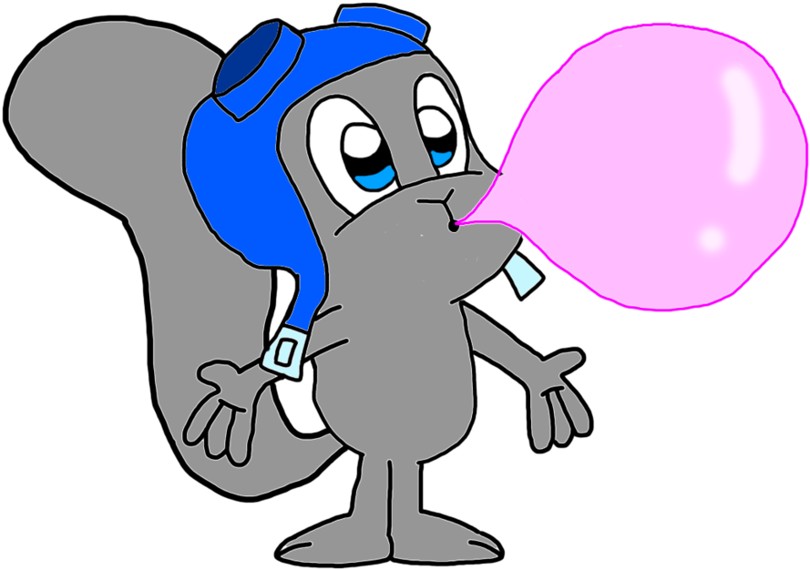 Download Rocky Blows A Bubble Gum By Kalebdouglass2 - Rocky Squirrel ...