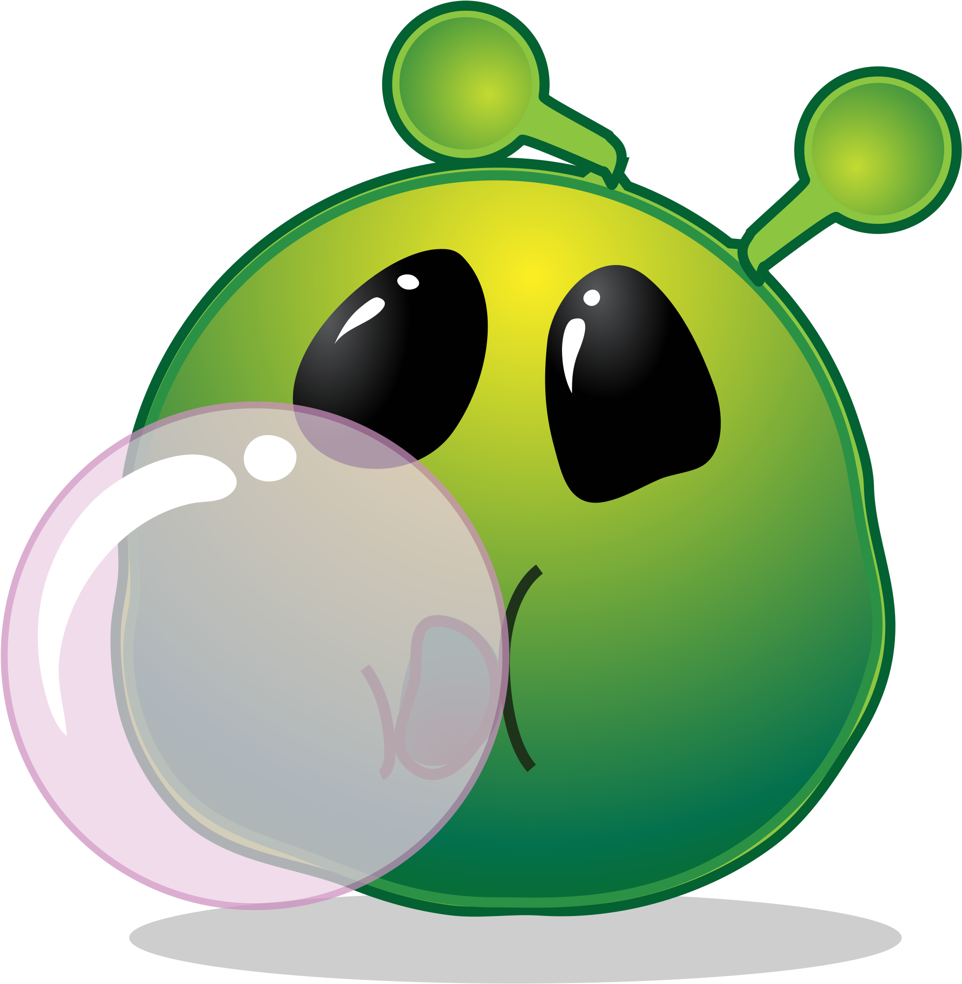 Download Open - Smiley Green Alien - Full Size PNG Image - PNGkit
