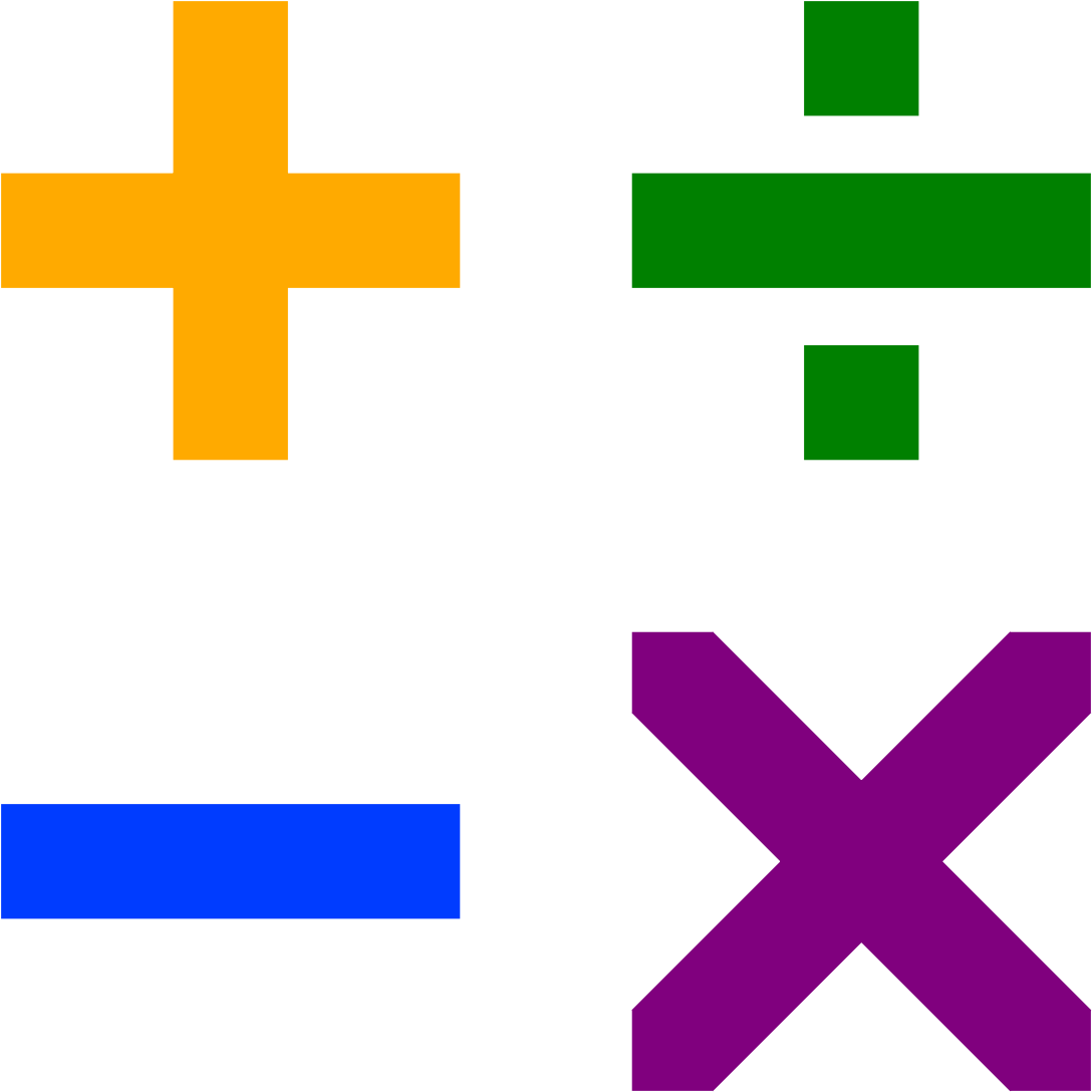 Download File - Arithmetic Symbols - Svg - Addition Subtraction ...