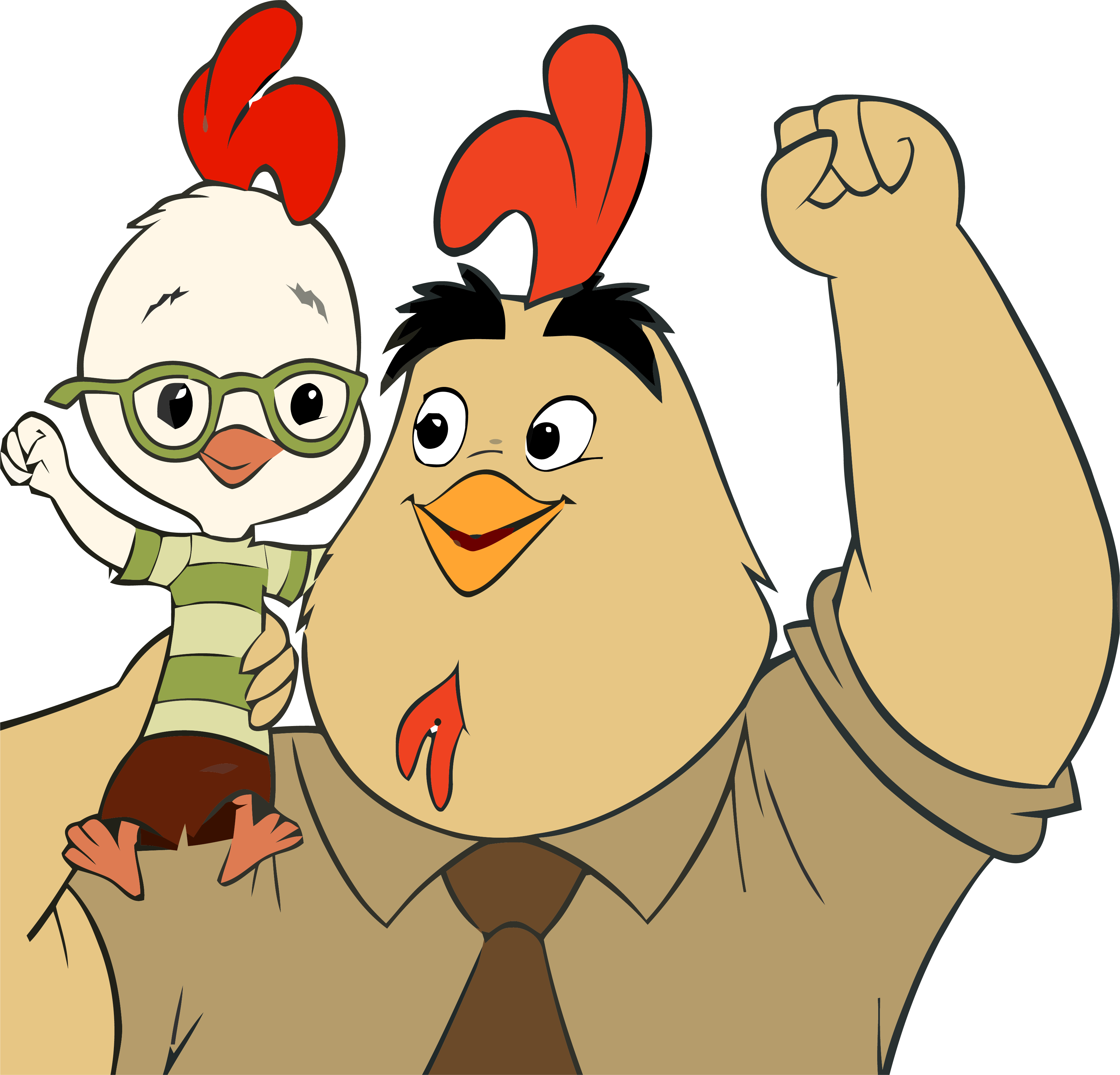 Download Chicken Little Buck Cluck Win Clipart Png - Happy Father's Day ...