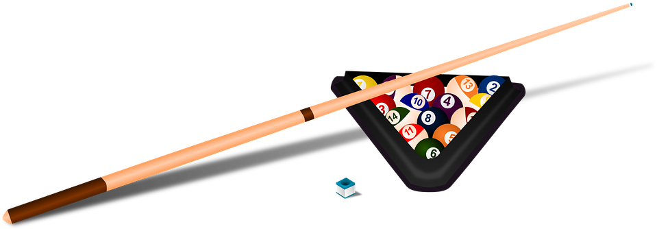 Download Free Billiard Balls Clip Art - 8 Ball Pool Cues Png - Full ...