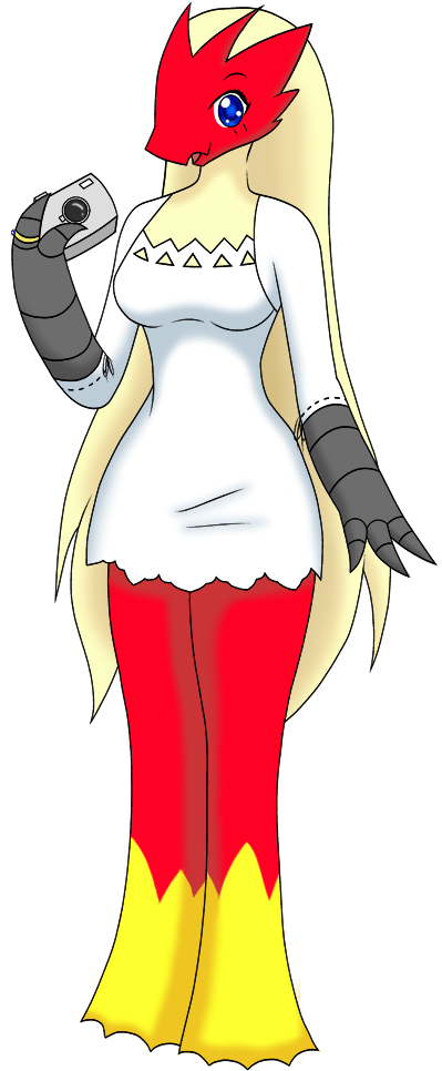 Download The Big Imageboard Tbib Blaziken Hair Blue Dress Hair - Cartoon - Full Size PNG Image ...