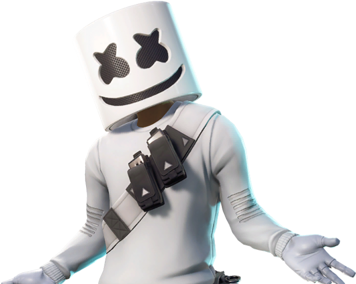 Download Transparent Marshmello 1 - Marshmello Skin Fortnite Png - PNGkit