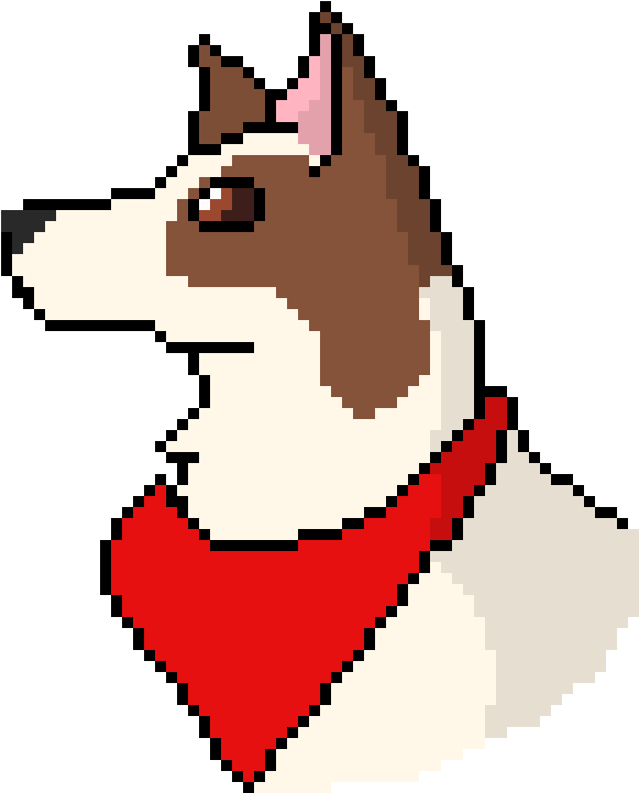 Download Doggo - Pixel Art - Full Size PNG Image - PNGkit