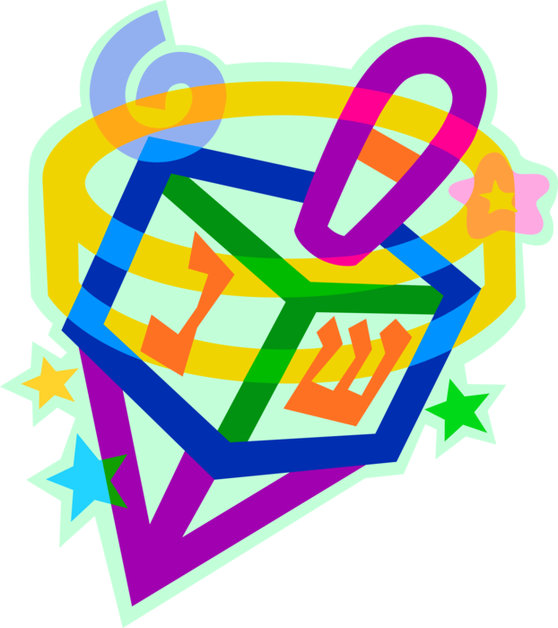 Download Vector Illustration Of Jewish Holiday Of Chanukah Hanukkah ...