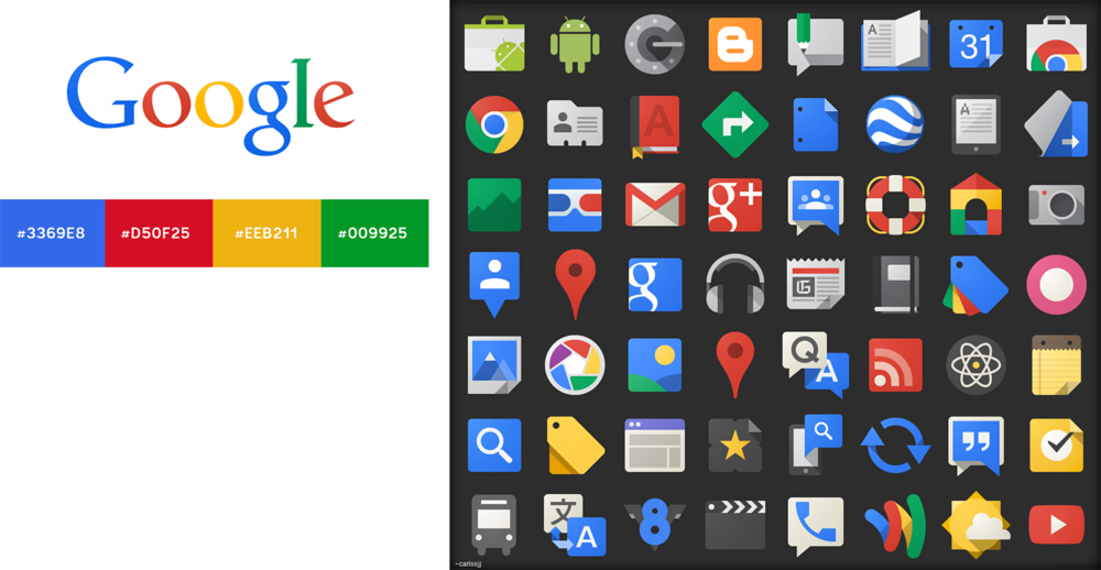 Download Color Google Icons - Google - Full Size PNG Image - PNGkit