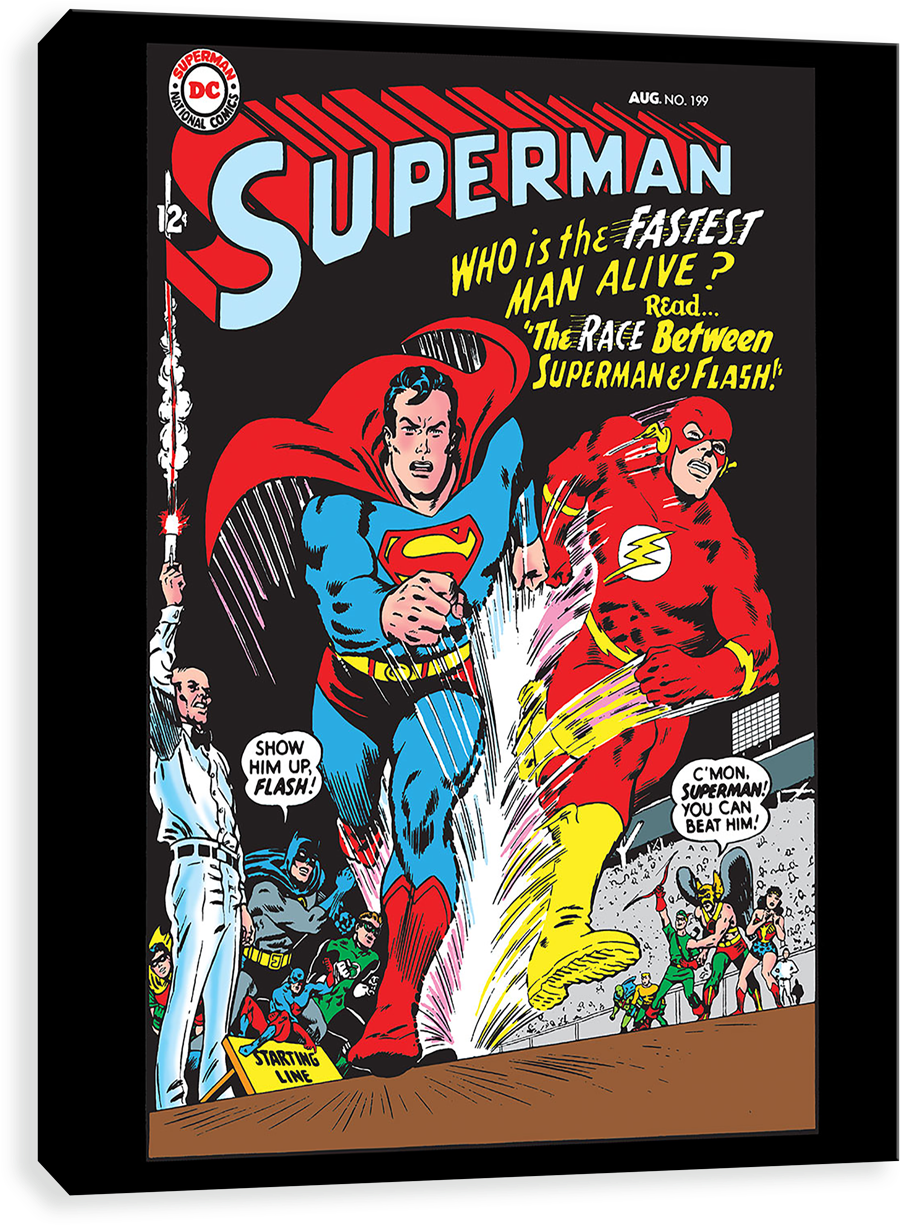 Download Superman Flash Race Comic - Full Size PNG Image - PNGkit