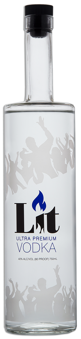 Download Lit Bottle - Glass Bottle - Full Size PNG Image - PNGkit