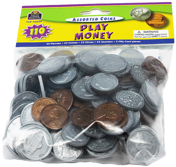Download Image - Play Money Coins - Full Size PNG Image - PNGkit