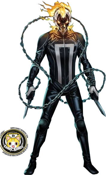 Download Ghost Rider Comic Render - Full Size PNG Image - PNGkit