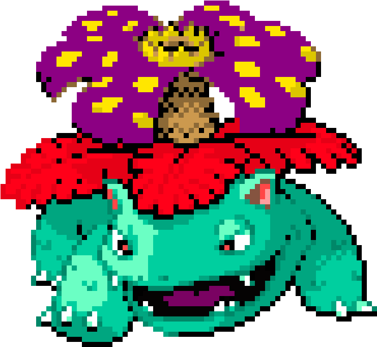 Download Pokefell 003 - Venusaur - Venusaur Sprite - Full Size PNG ...
