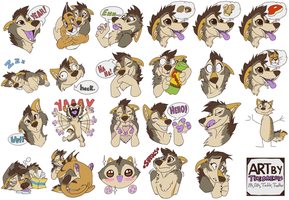 Download Clipart Library Furry Emojis Pinterest - Cartoon - Full Size ...