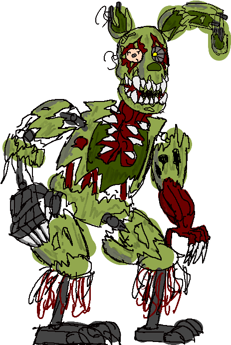 Download Nightmare Springtrap - Cartoon - Full Size PNG Image - PNGkit
