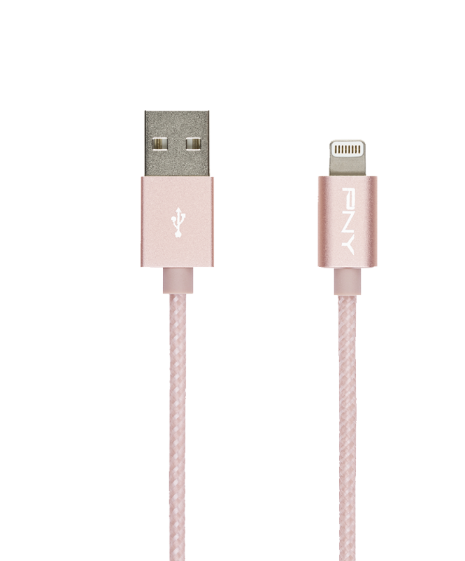 Download Rose Gold Braided Lightning Cable 4ft/1,20mrose Gold - Cabo ...
