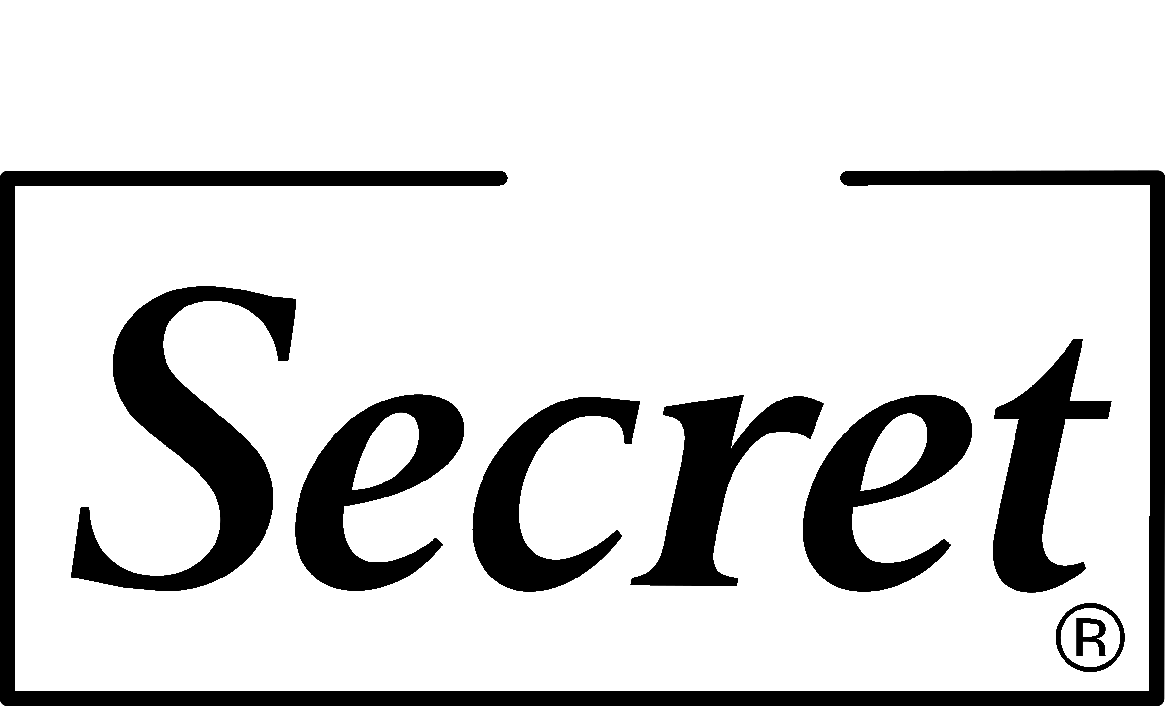 Download Secret Logo Black And White - Secret - Full Size PNG Image ...