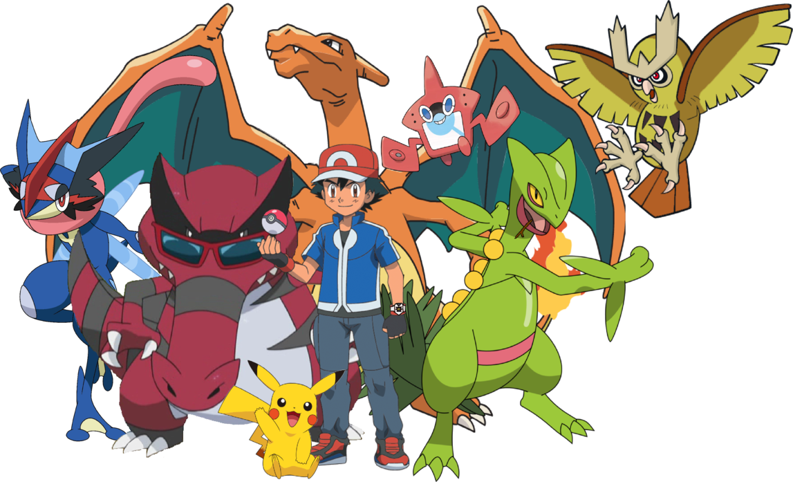 Download Pokemon Ash Png - Pokemon Ash Team Png - Full Size PNG Image ...