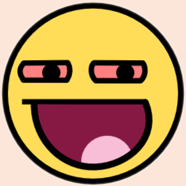Download Awesome Face / Epic Smiley - Awesome Face Red Eyes - Full Size ...