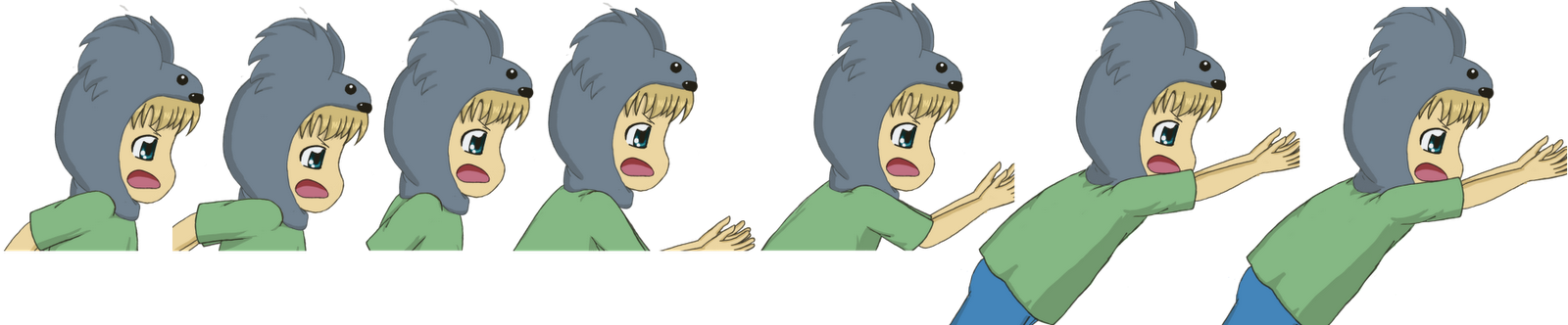 Download Boy's Side Jump - Cartoon - Full Size PNG Image - PNGkit