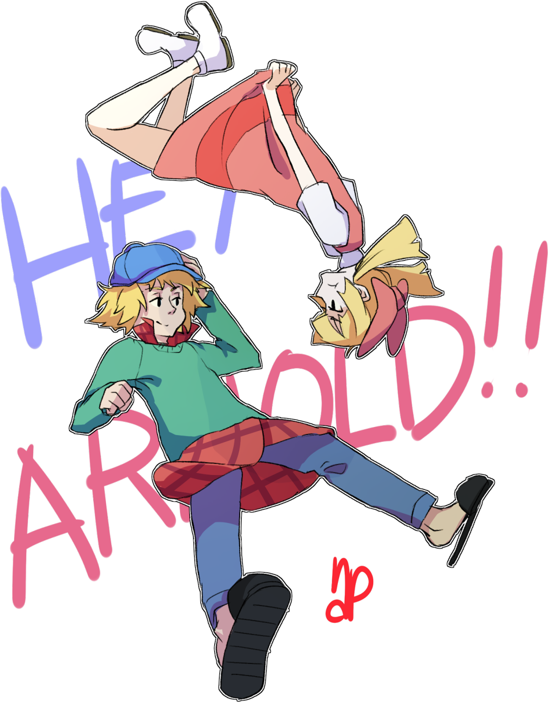 Download Football Heads, Hey Arnold - Cartoon - Full Size PNG Image ...