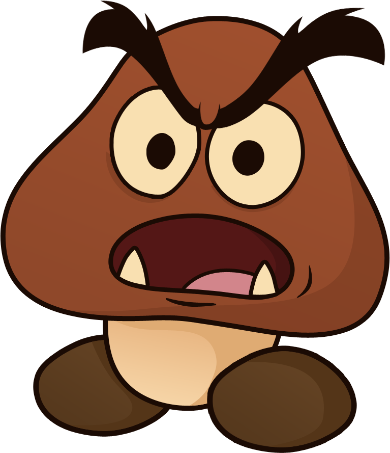 Download Goomba Design For My Videos - Cartoon - Full Size PNG Image ...