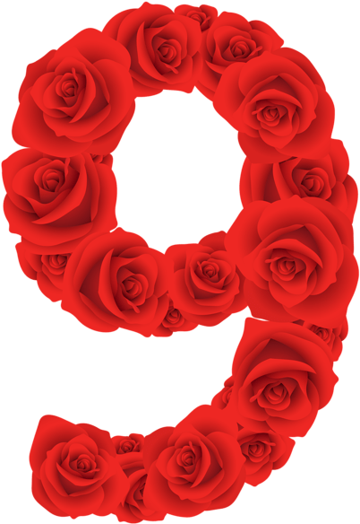Download Miscellaneous - Red Rose Numbers - Full Size PNG Image - PNGkit