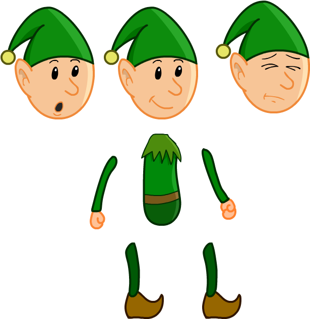 Download Body Parts - 2d Character Body Parts - Full Size PNG Image ...